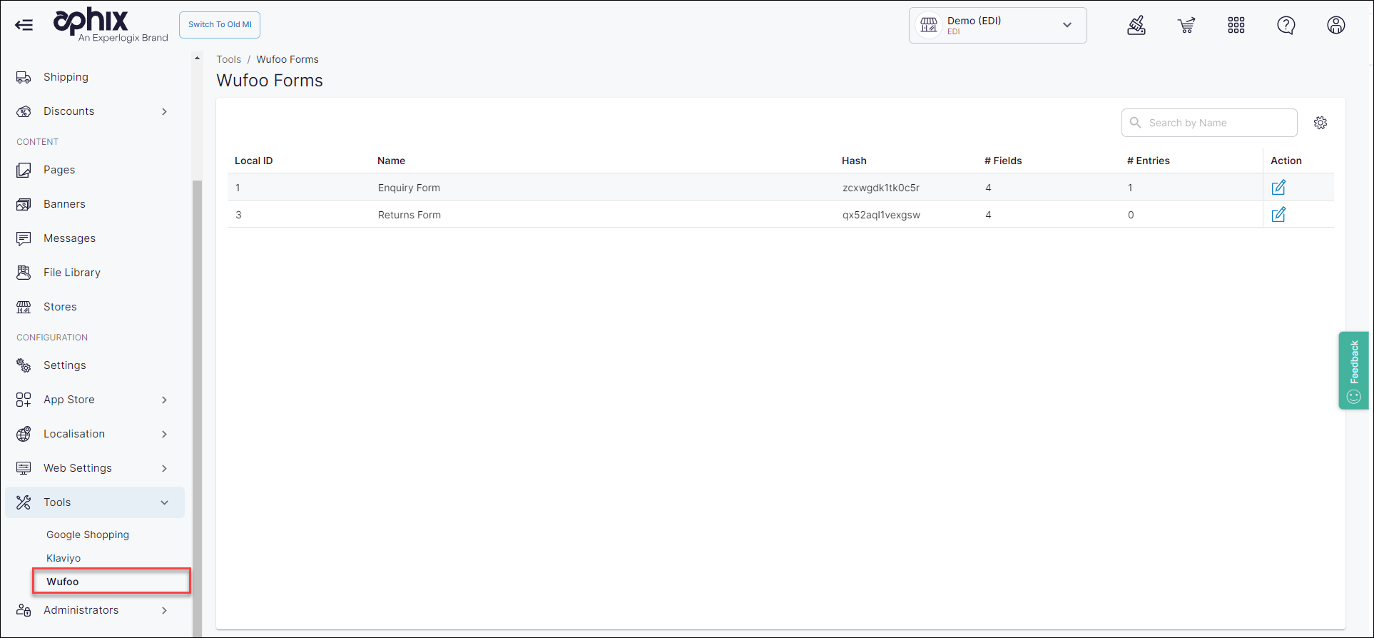 How Do I Manage Wufoo Forms In Aphix Management Interface